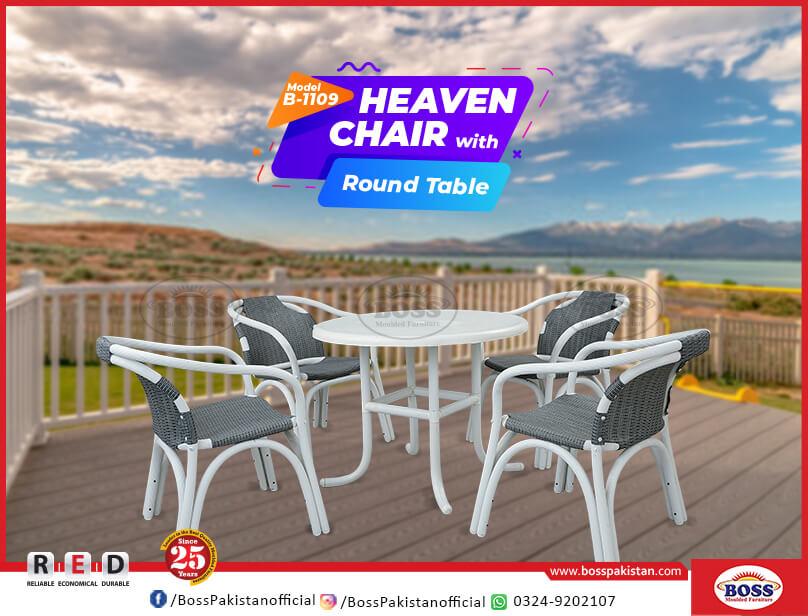 Boss Heaven UPVC Craft Outdoor Chairs Table Set – BossPakistan